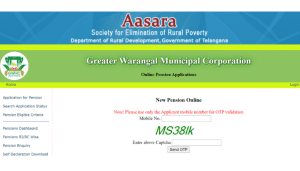 Aasara Pension Status | Aadhar | Old age |aasara.telangana.gov.in