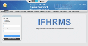 IFHRMS Login | Pensioners Slip Download | Forgot Password