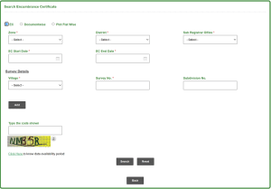 TNREGINET.Gov.In EC View | Plot Wise Search | Download EC