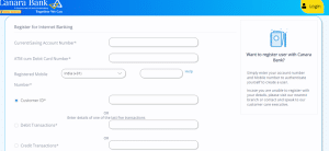 Canara Bank Net Banking: First Time Registration & Login Process