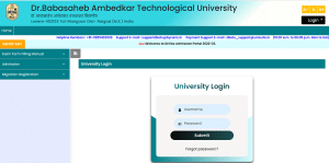 DBATU Login: Student | HOD | Faculty | Exam Results | Scholarship