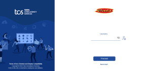 Myapp TCS: Login Process | Reset Password