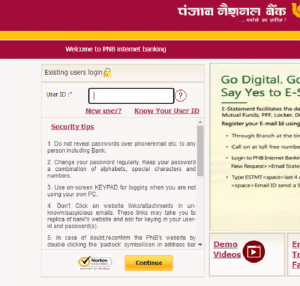 PNB Net Banking Login | New User Registration | Password Reset