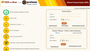 NPS Login With PRAN: Registration | Reset Password