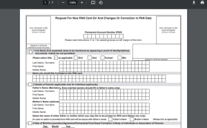 PAN Card Correction Form: PDF Download | Online | NSDL