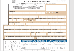 US Passport Application Form: Apply New | Renewal | DS-11